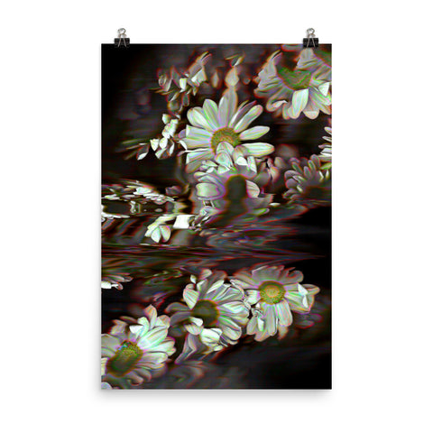 Bismuth Neon Daisy Scanography Photo Paper Print – Jen Bacon